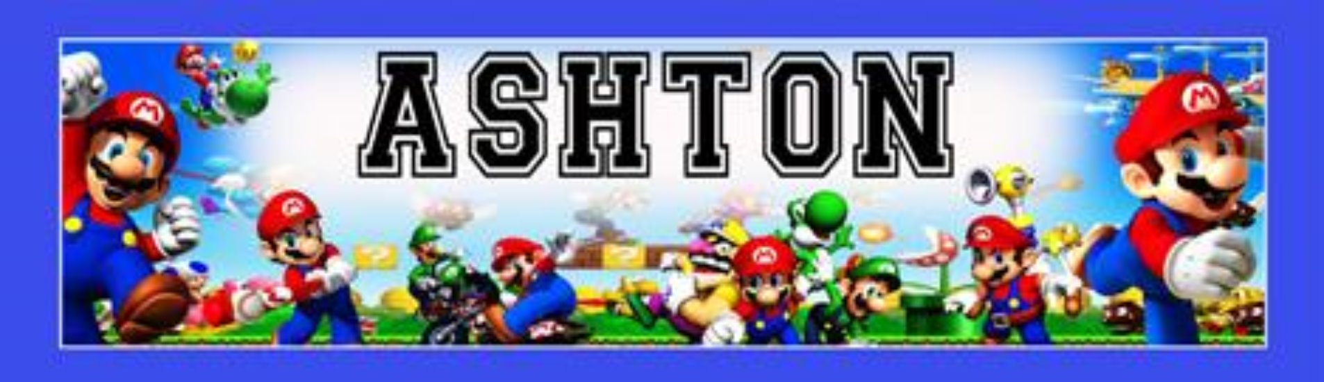 Super Mario - Personalized Poster with Matboard Frame, Custom Banner ...